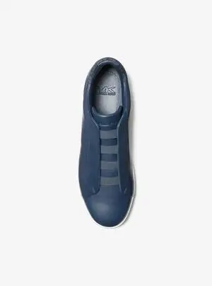 Michael Kors Keating Leather Slip-on Sneaker In Size By