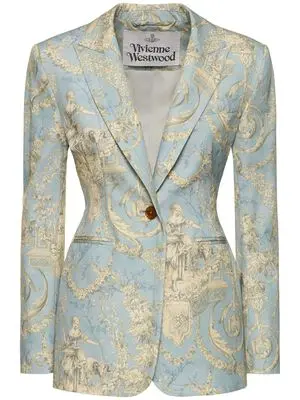 VIVIENNE WESTWOOD VIVIENNE WESTWOOD Lauren Jacquard Jacket - Blue,multi