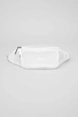 Alo Yoga Mesh Fanny Pack - White | Editorialist