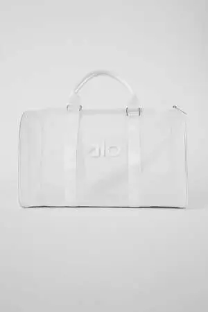 Alo Yoga Sheer Duffle Bag - White | Editorialist