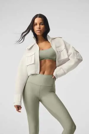 Alo Yoga Cropped Engage Cargo Parka Jacket