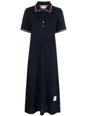 Thom Browne Rwb-trimmed Polo Dress
