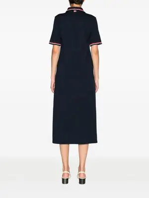 Thom Browne Rwb-trimmed Polo Dress
