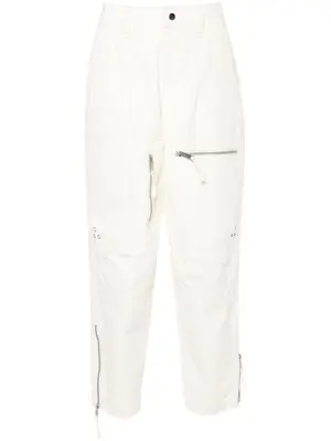 MARANT ETOILE Kelvin Cotton Trousers - Neutrals
