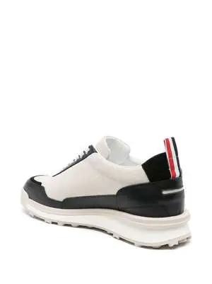 Thom Browne Alumni Panelled Lace-up Sneakers - Neutrals