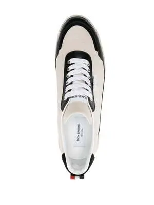 Thom Browne Alumni Panelled Lace-up Sneakers - Neutrals