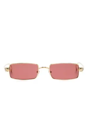 Cartier Rectangle-frame Sunglasses - Gold