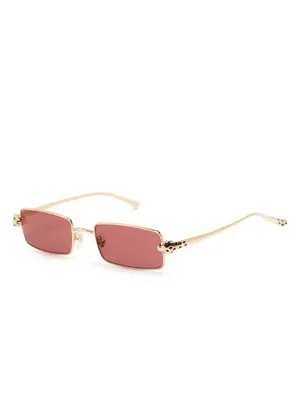 Cartier Rectangle-frame Sunglasses - Gold