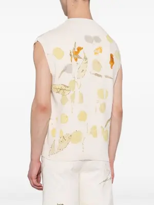 FENG CHEN WANG Graphic-print Knitted Vest