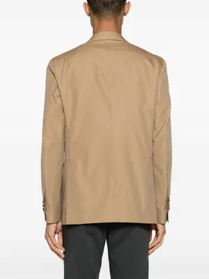 LARDINI Brooch-detail Double-breasted Blazer