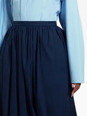 Marni Puffball-hem Midi Skirt - Blue