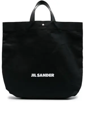 JIL SANDER Book Canvas Tote Bag - Black