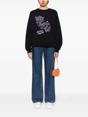 Maison Kitsuné Chinese Dragon Cotton Sweatshirt