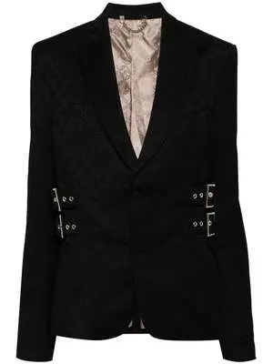 CHARLES JEFFREY Printed Single-breasted Blazer
