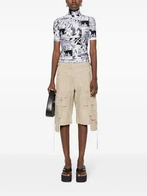 Coperni Funnel-neck Cartoon-print T-shirt