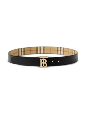 Burberry Reversible Check Tb Belt