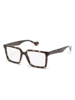 Gucci Tortoiseshell Square Frame Glasses