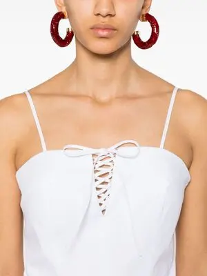 Federica Tosi Lace-up Corset Top