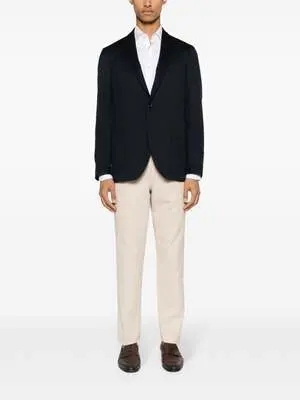 LARDINI Single-breasted Twill Blazer
