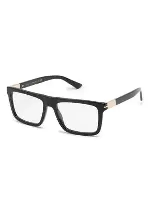 Gucci Logo-engraved Glasses - Black