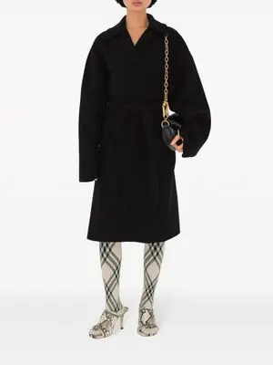 Burberry Cashmere Wrap Coat - Black