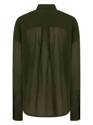 Dsquared2 Logo-patch Floral-appliqué Cotton Shirt