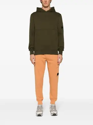 C.P. COMPANY Diagonal Raised Lens-detail Hoodie - Green
