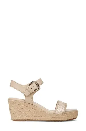 Naturalizer Stella Platform Wedge Sandal - Beige Multi Fabric