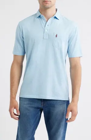 Johnnie-o Heathered Original 2.0 Regular Fit Polo - Cloud Blue