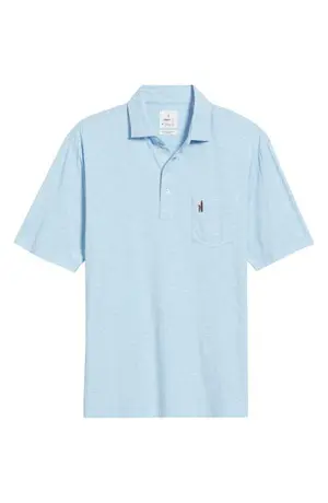 Johnnie-o Heathered Original 2.0 Regular Fit Polo - Cloud Blue