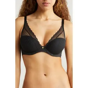 Chantelle Norah Chic Underwire Plunge Bra - Black