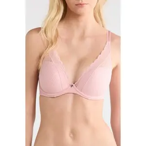 Chantelle Norah Chic Underwire Plunge Bra - Rose Sable