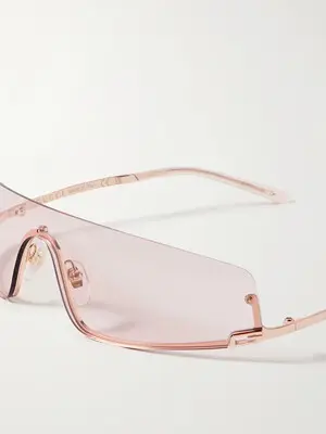Gucci Rimless Rectangle-frame Sunglasses