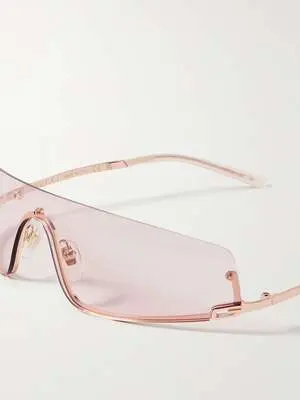 Gucci Rimless Rectangle-frame Sunglasses