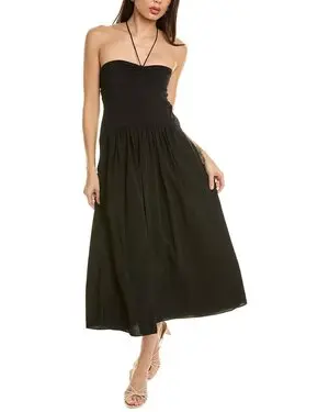 Vince Vince Ruched Maxi Dress - Black