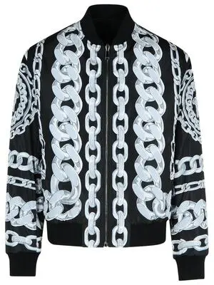 Versace Nylon Bomber Jacket - Black