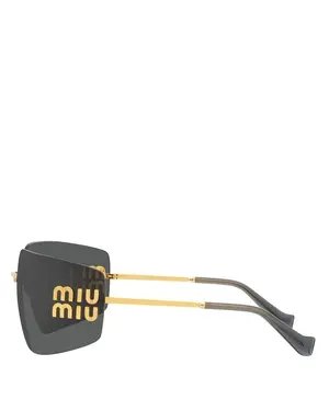 Miu Miu Rectangle Sunglasses, 80mm