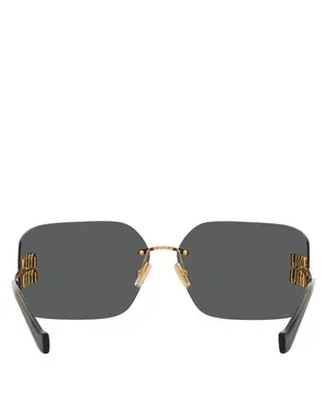 Miu Miu Rectangle Sunglasses, 80mm