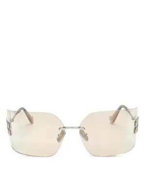 Miu Miu Rectangle Sunglasses, 80mm