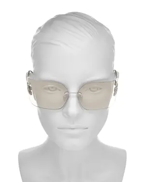Miu Miu Rectangle Sunglasses, 80mm