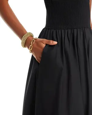 Lucy Paris Barcelona Cutout Midi Dress In Black - 20% Off | Editorialist