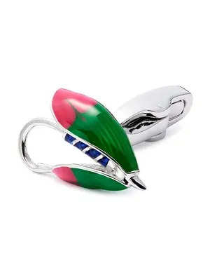 LINK UP Feather Fly Fishing Cufflinks