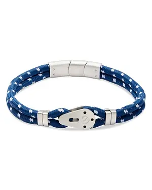 LINK UP Sailing Pulley Nylon Cord Bracelet Navy