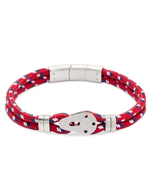 LINK UP Sailing Pulley Nylon Cord Bracelet - Red