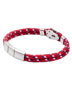LINK UP Sailing Pulley Nylon Cord Bracelet - Red