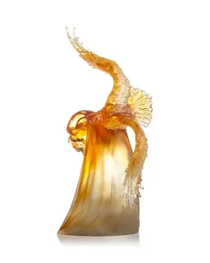 LIULI Align Light Amplify Crystal Eagle Sculpture