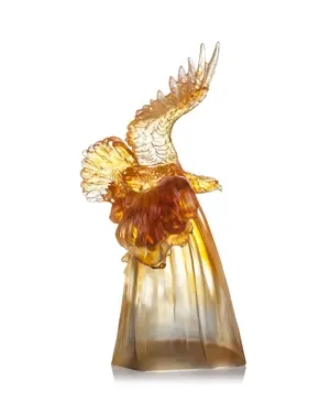 LIULI Align Light Amplify Crystal Eagle Sculpture