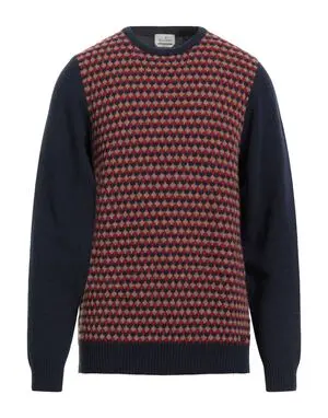 BROOKSFIELD Multicolor Crewneck Sweater - Blue