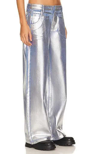 Superdown Aisha Metallic Jeans