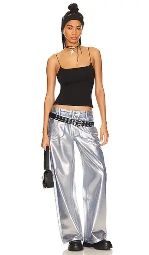 Superdown Aisha Metallic Jeans